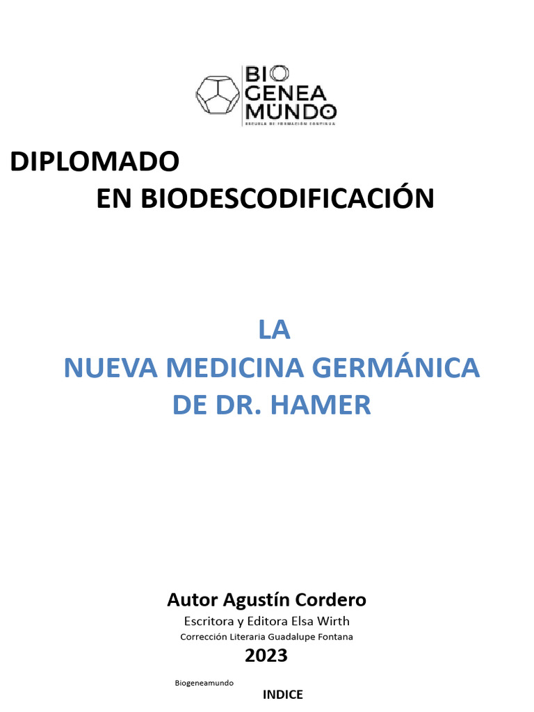 1 - NUEVA MEDICINA GERMÁNICA (Sin Inconciente Biológico) | PDF | Cáncer | Cerebro