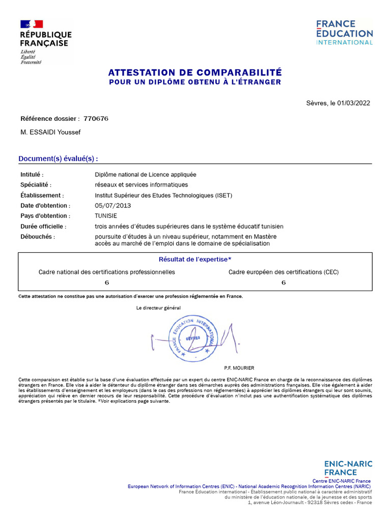 Demande VES | PDF | Qualifications | Niveaux d'enseignement