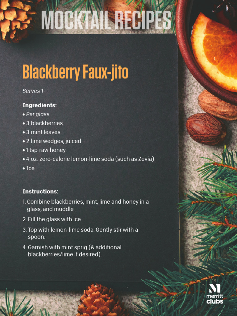 Mocktail Recipes 2018 | PDF