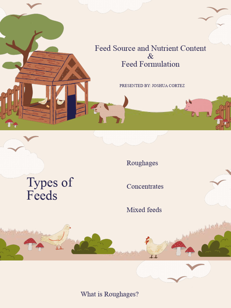 Feed Source and Nutrition | PDF | Fodder | Cereals