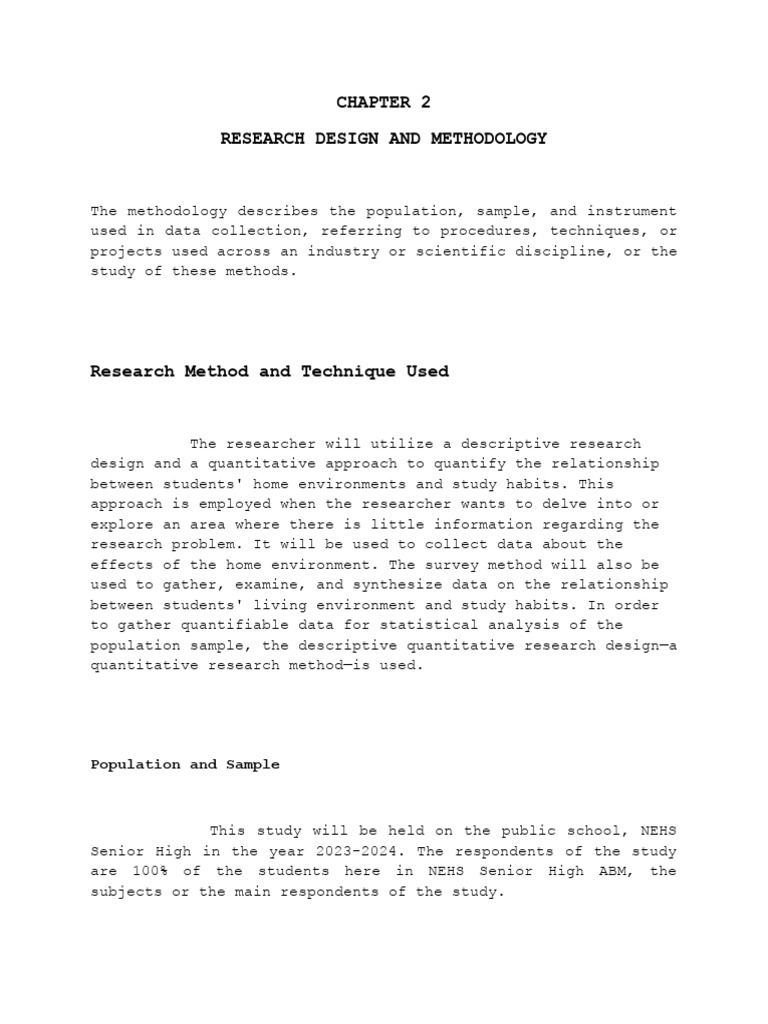 CHAP 2 - Group 8 | PDF | Survey Methodology | Methodology
