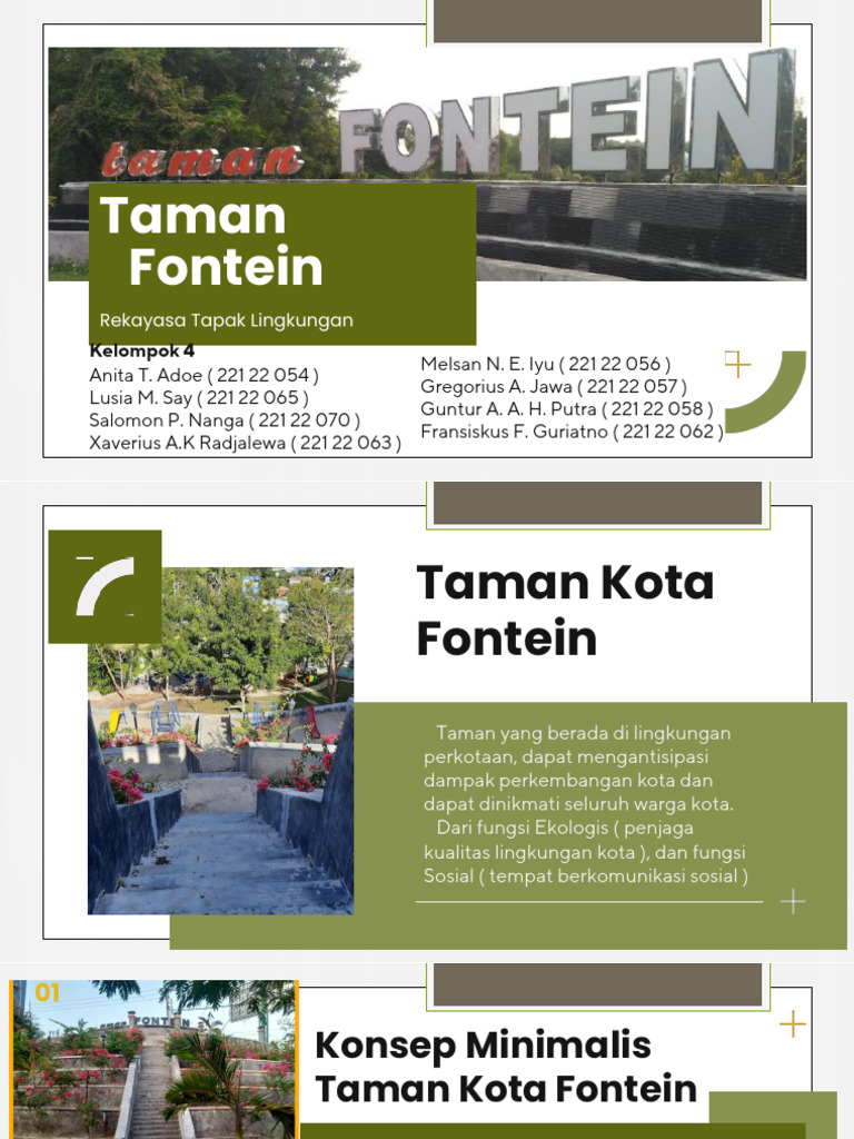 Taman Kota Fontein: Desain dan Fungsi | PDF | Sains & Matematika