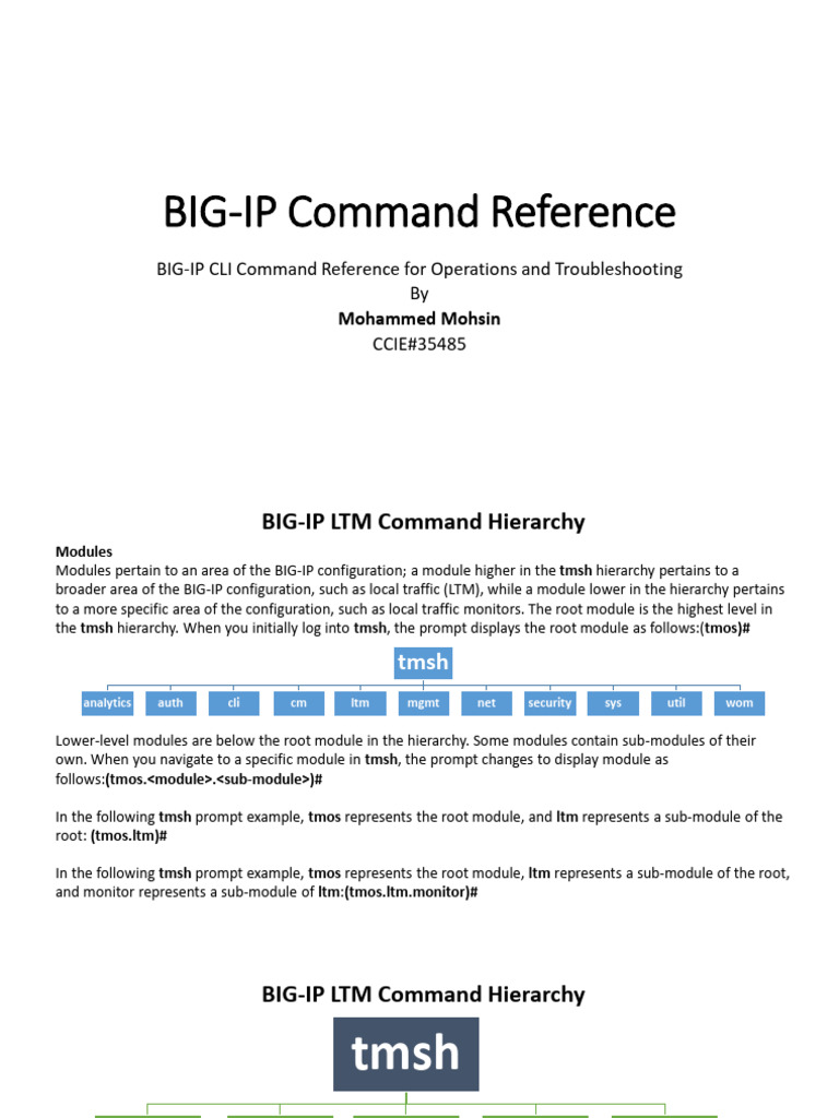 BIG-IP Command Reference | PDF | Computer Engineering | Computer Science