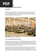 Tesco's International Expansion Strategy | PDF | Internationalization ...