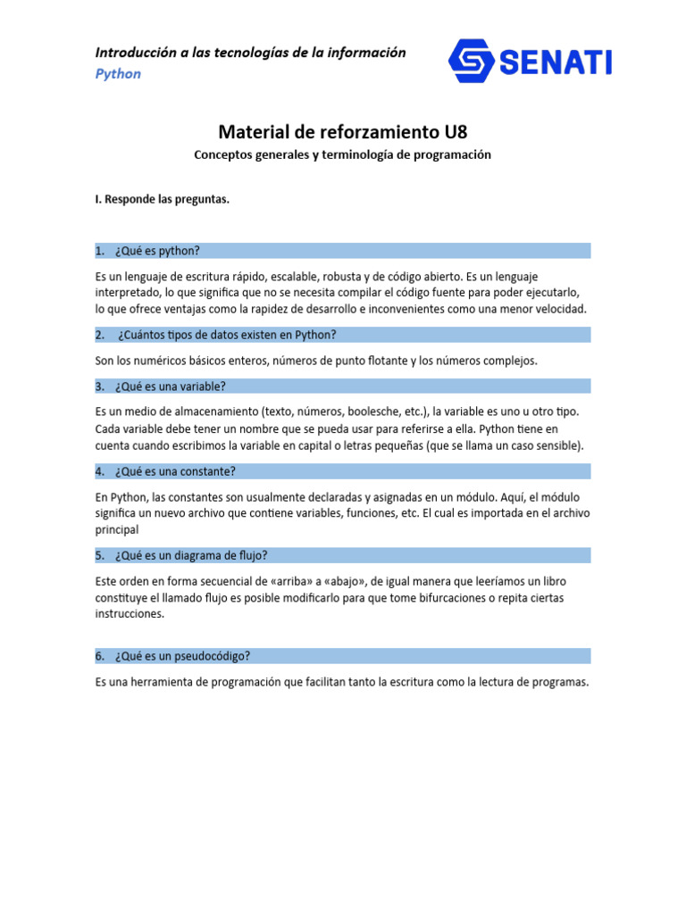 Material de Reforzamiento U8 .. | PDF