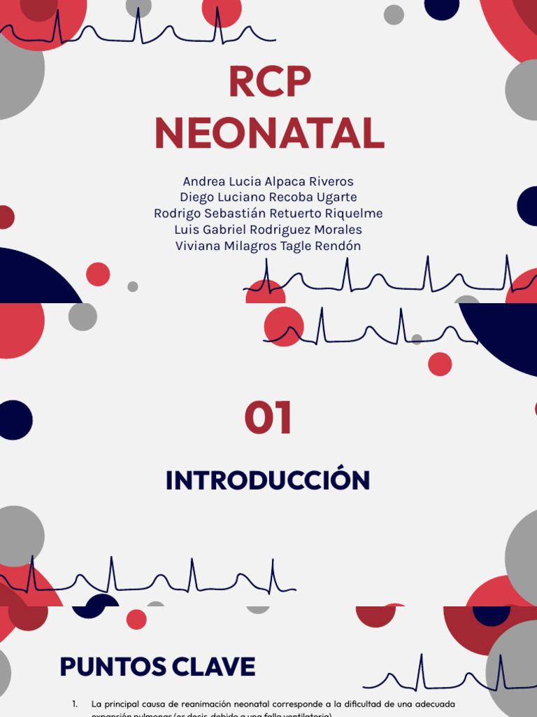 Guía de RCP Neonatal: Procedimientos Clave | PDF | Parto | Reanimación ...