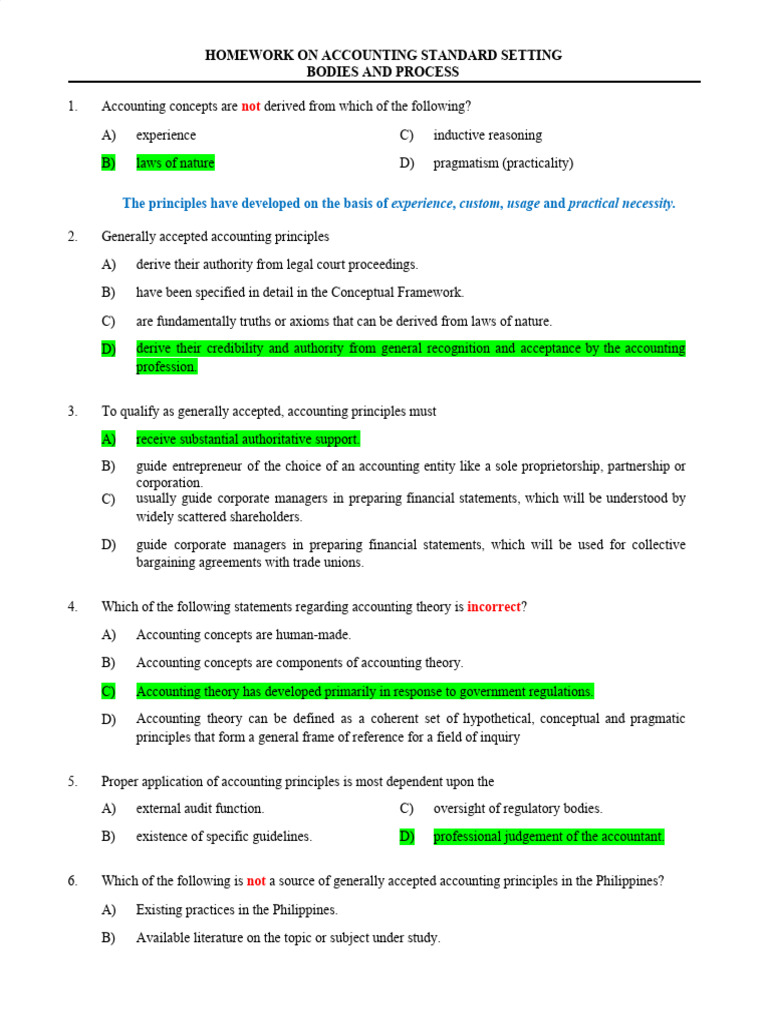 Accounting Standards HW | PDF | International Financial Reporting ...