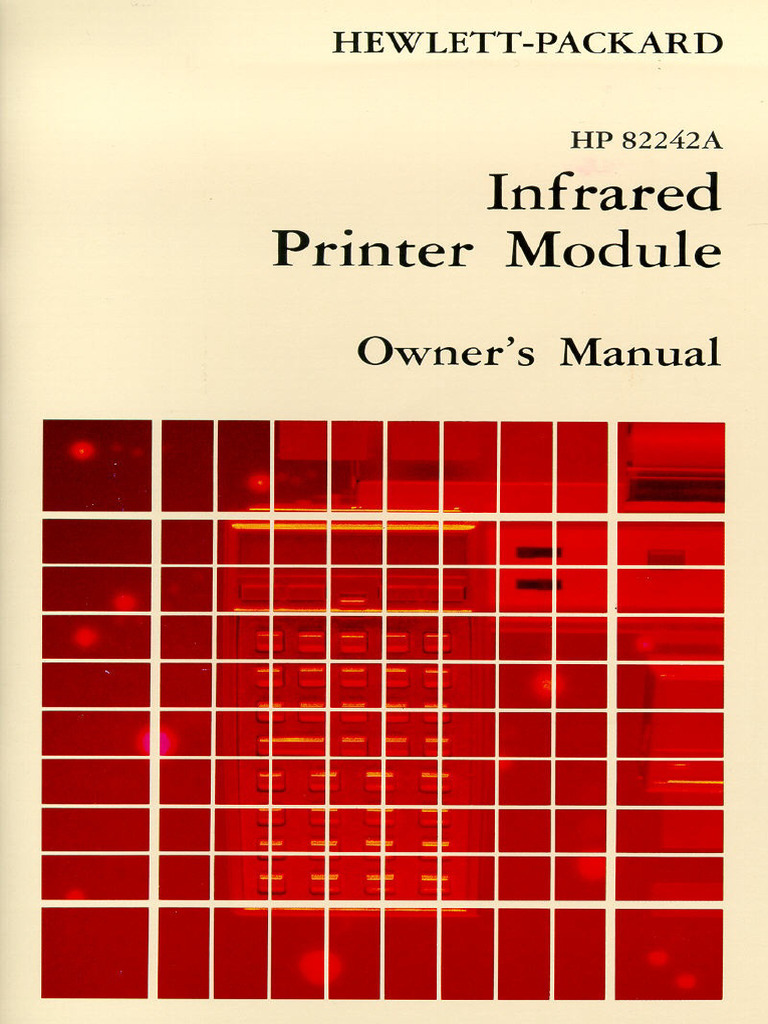 82242A Infrared Printer Module | PDF