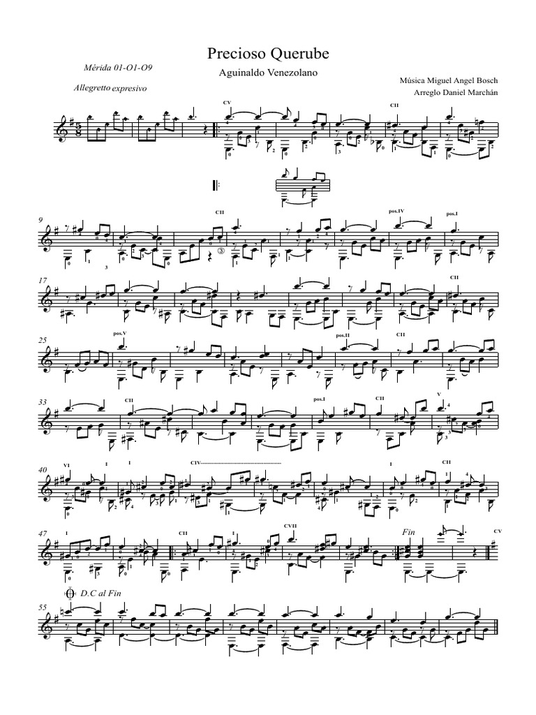 Precioso Querube - Full Score | PDF