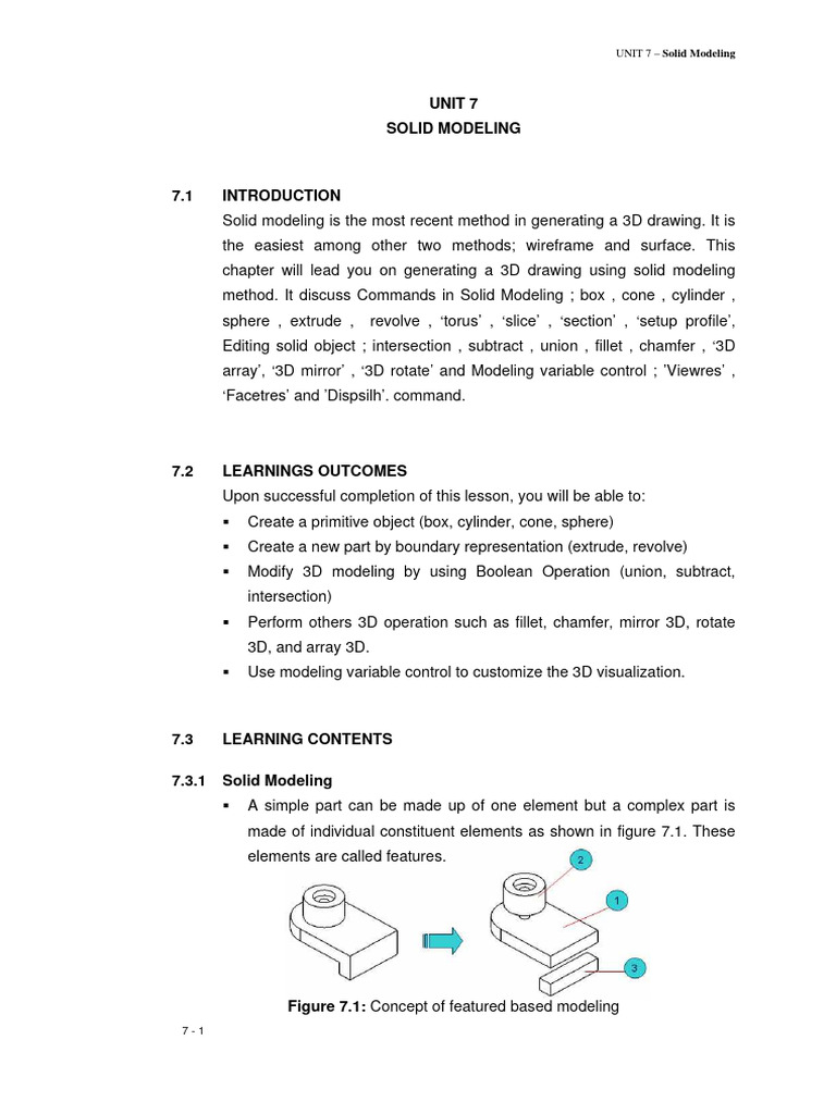 105 Updated MODULE Computer Aided Design CAD | PDF | Computer Aided Design | Elementary Geometry