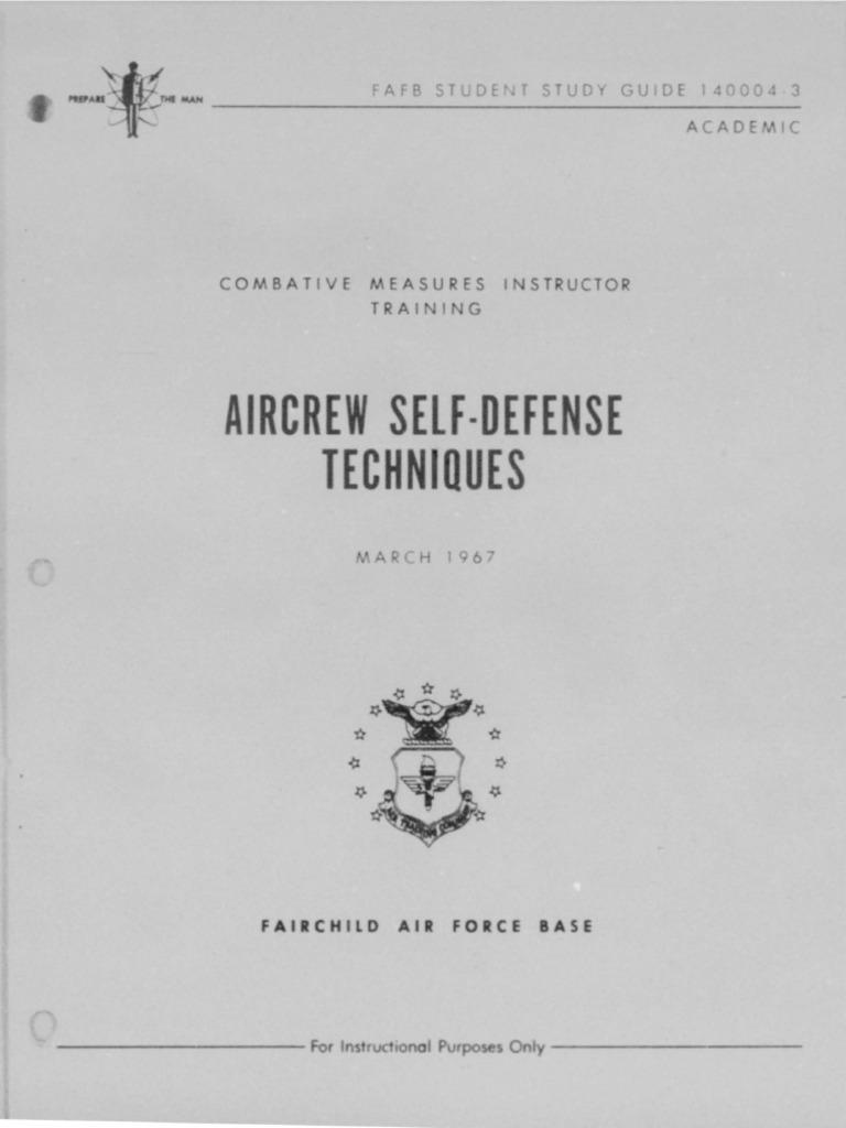 Aircrew Self-Defense Techniques (Ocr) | PDF
