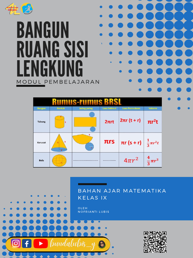 Nofrianti Lubis - Modul Bangun Ruang Sisi Lengkung | PDF