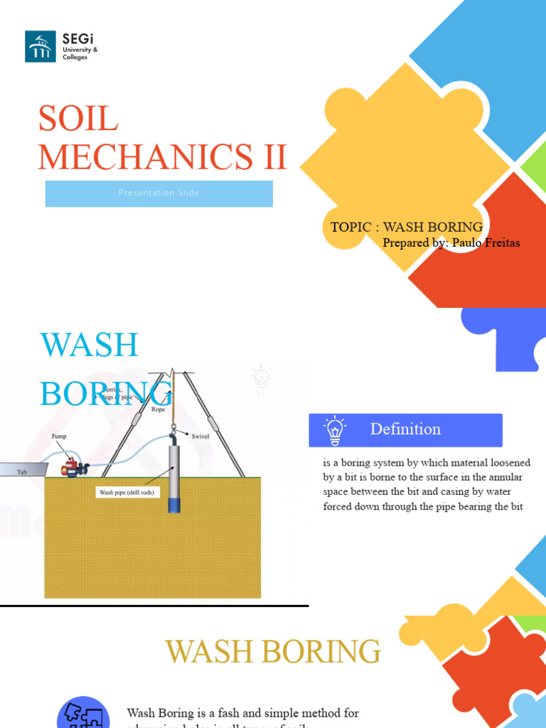 Overview of Wash Boring Method | PDF