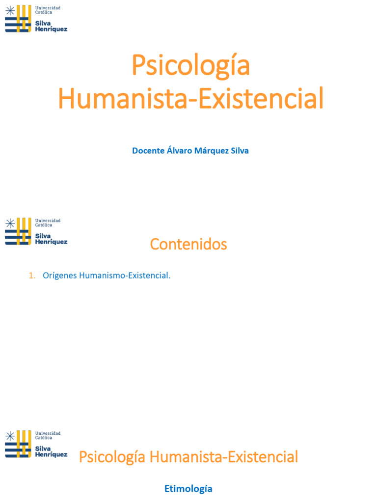 Clase 1 Orígenes Humanismo-Existencial | PDF | Existencia | Experiencia
