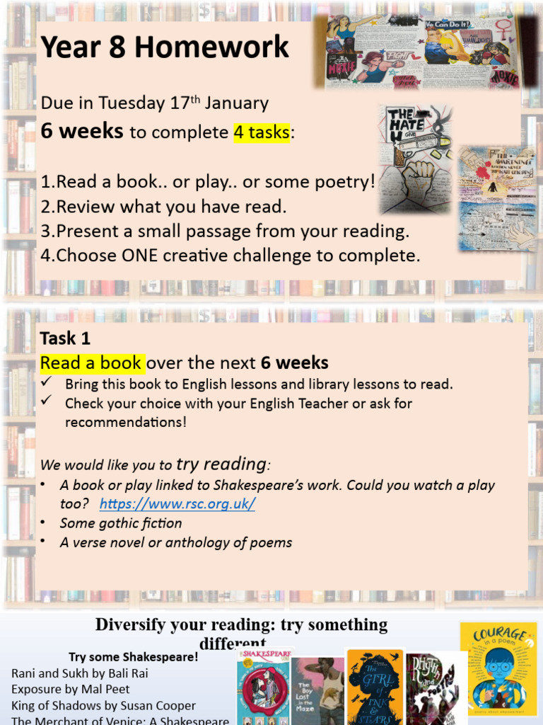 Year 8 Homework: 6 Weeks | PDF | Gothic Fiction