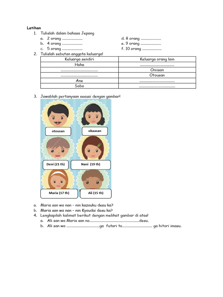 Latihan Soal Jepang | PDF