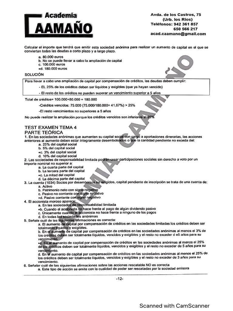 Tema 4 Examen Conta | PDF