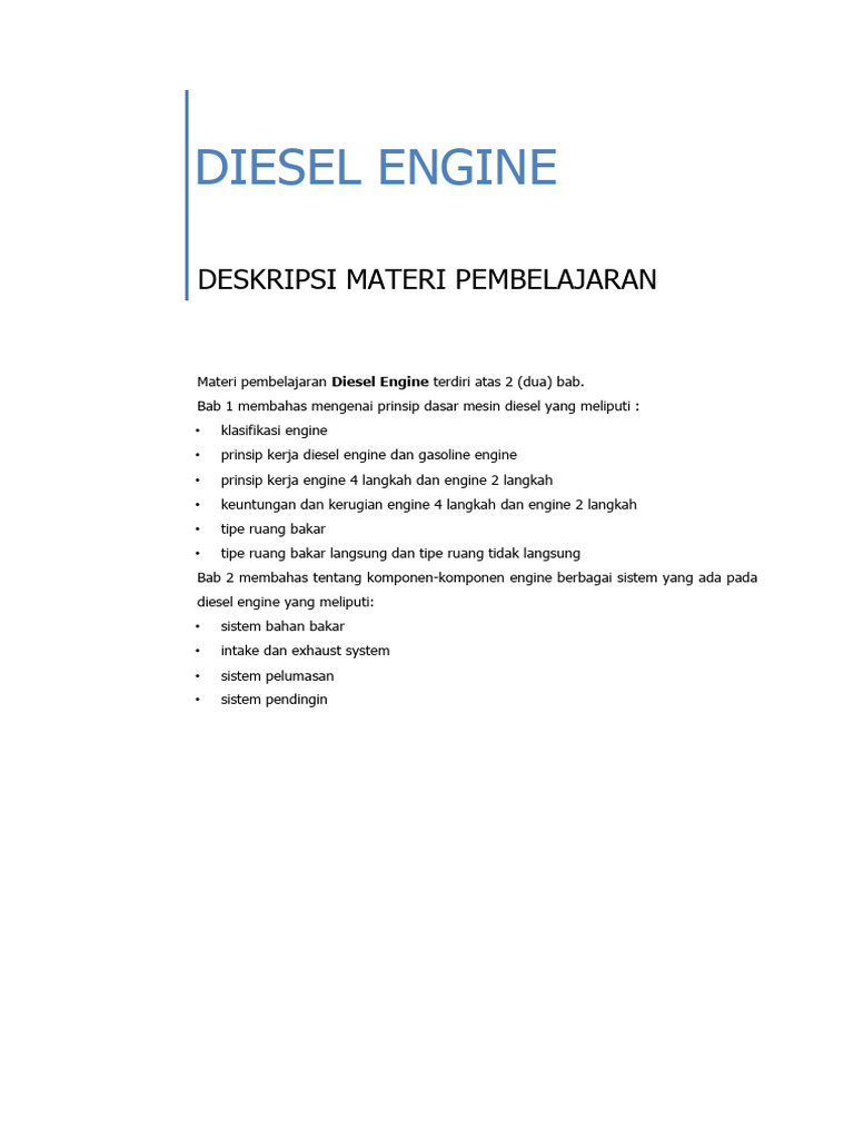 BMC Diesel Engine 1 | PDF