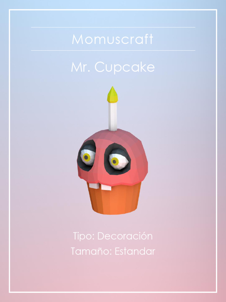 Plantillas de Mr. Cupcake para Papercraft | PDF