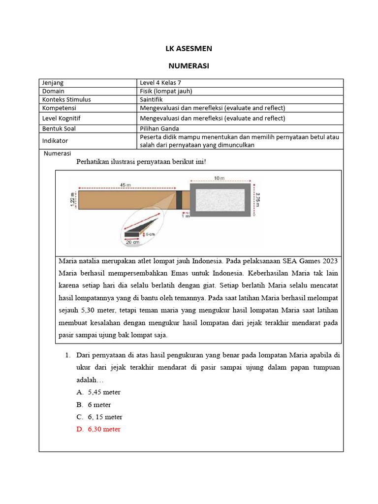 LK Asesmen Berbasis Literasi Numerasi | PDF LK Asesmen Berbasis Literasi Numerasi | PDF