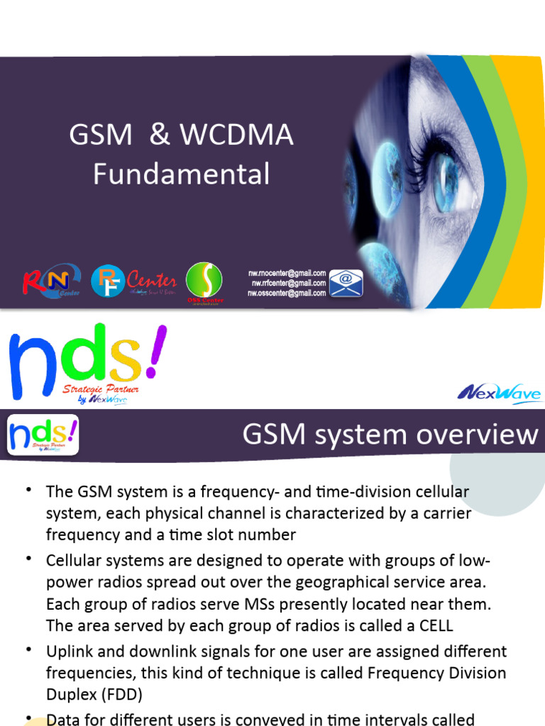 GSM & WCDMA Fundamentals | PDF | Mobile Technology | Computer Engineering