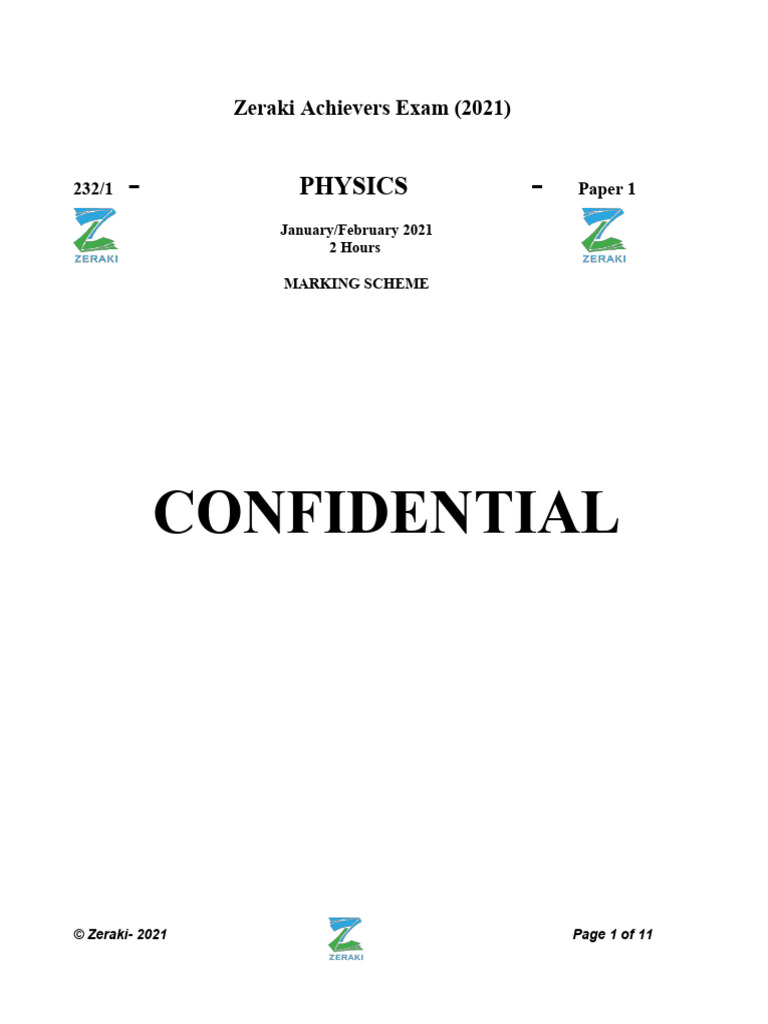 Form 3 Physics Exam Paper 1 2021 | PDF | Collision | Momentum