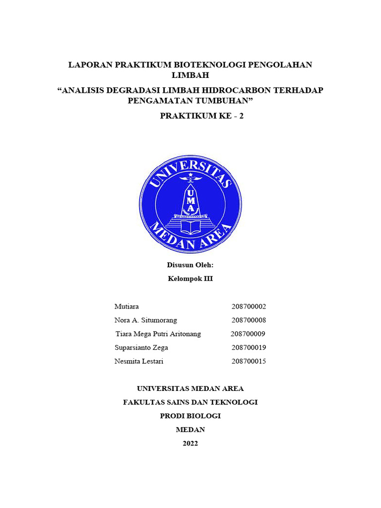 Contoh LAPORAN - 2 - PRAK - BIO - PENG - LIM | PDF