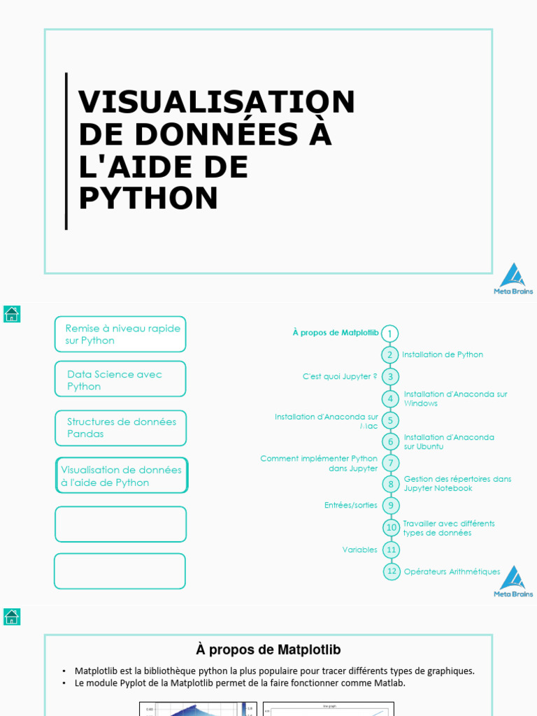 5) Visualisation de Données Avec Python | PDF | Python (Langage de programmation) | Informatique
