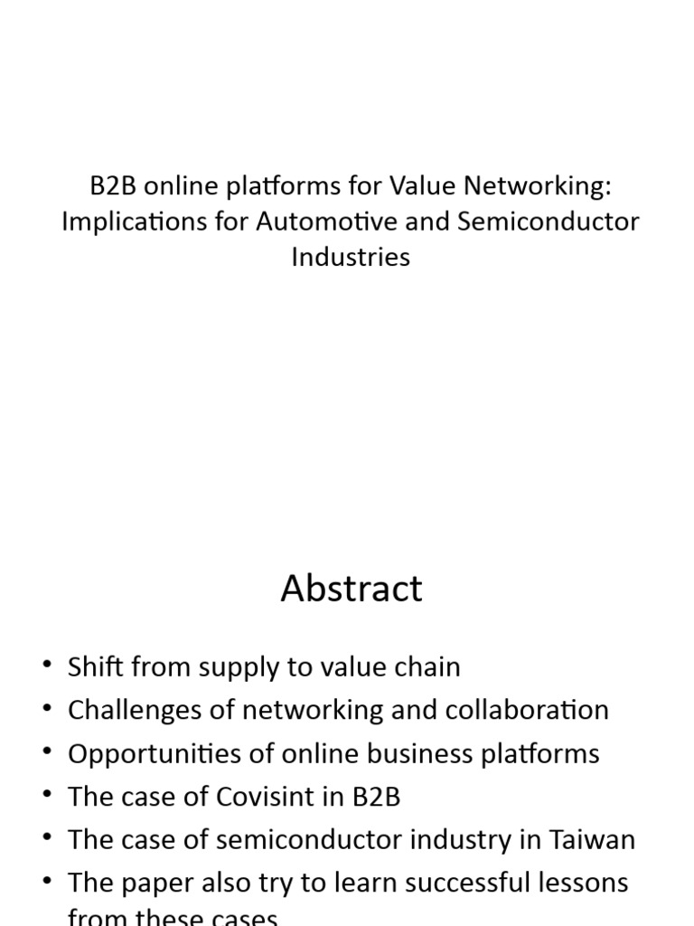 Covisit Value Networking | PDF | Supply Chain | Business Model