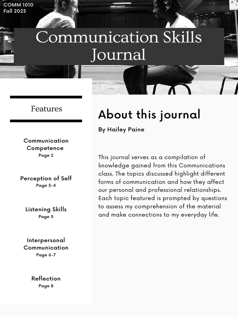 Communication Skills Journal | PDF | Communication | Empathy