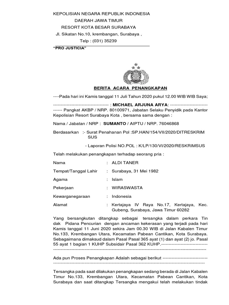 Ba Penangkapan Gabungan | PDF