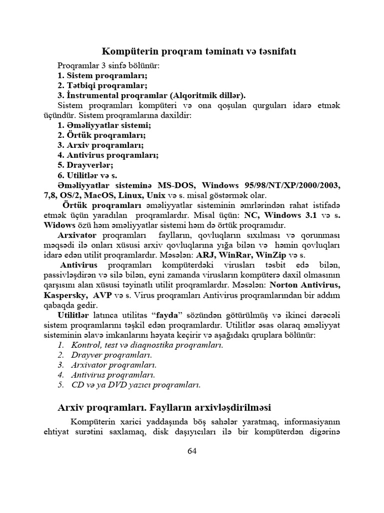 Muhazire-3 Proq Teminati Emeliy Sist Windows | PDF