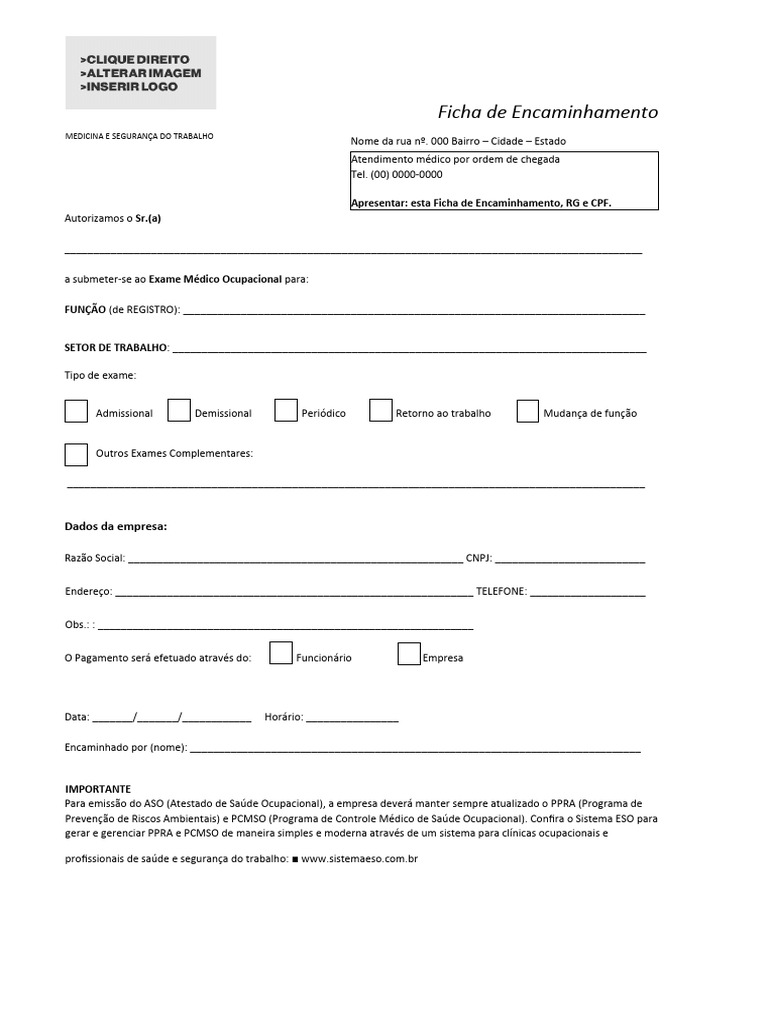 Modelo de Guia de Encaminhamento | PDF