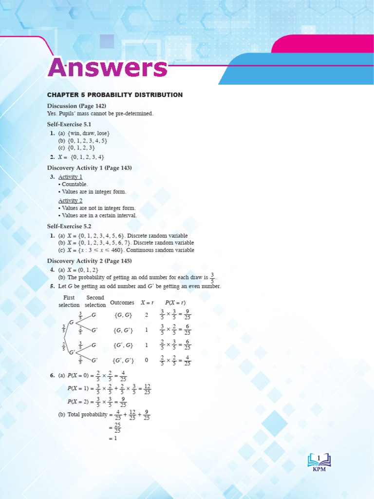 Chapter 5 Full Solutions | PDF | Probability Distribution | Scientific Theories