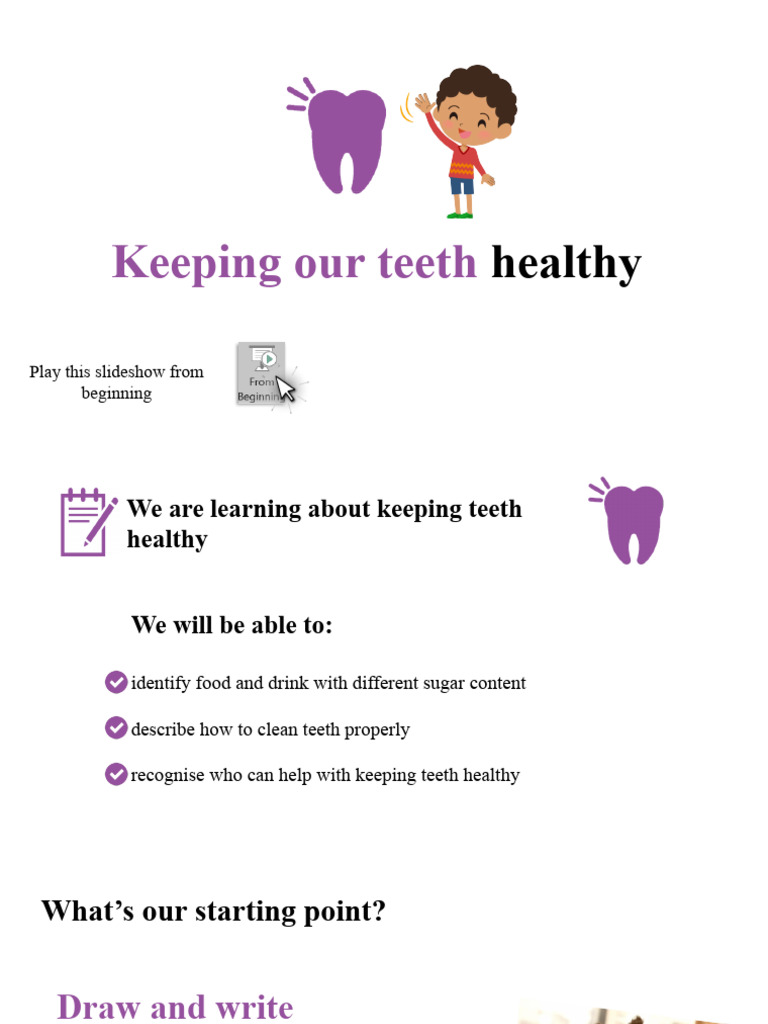 Keeping Our Teeth Healthy | PDF | Medical Specialties | Mouth