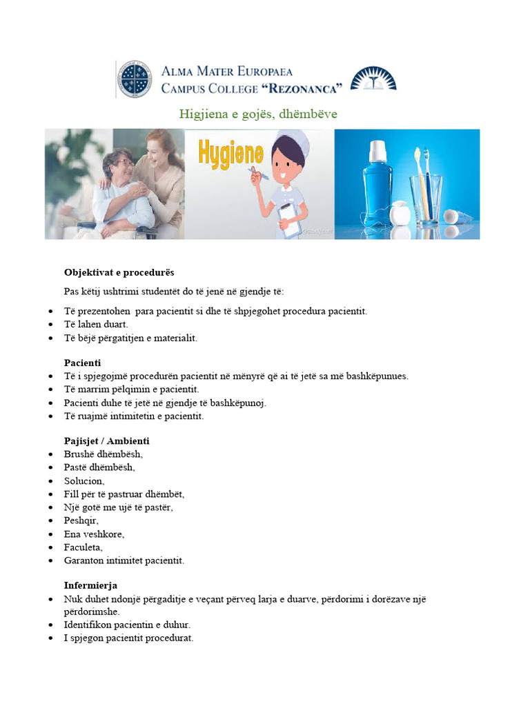Higjiena e Gojës | PDF