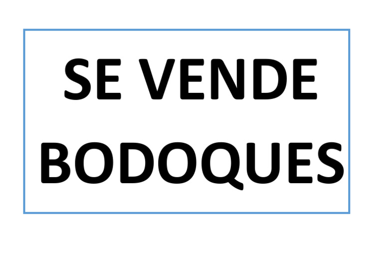 Se Vende Bodoques | PDF
