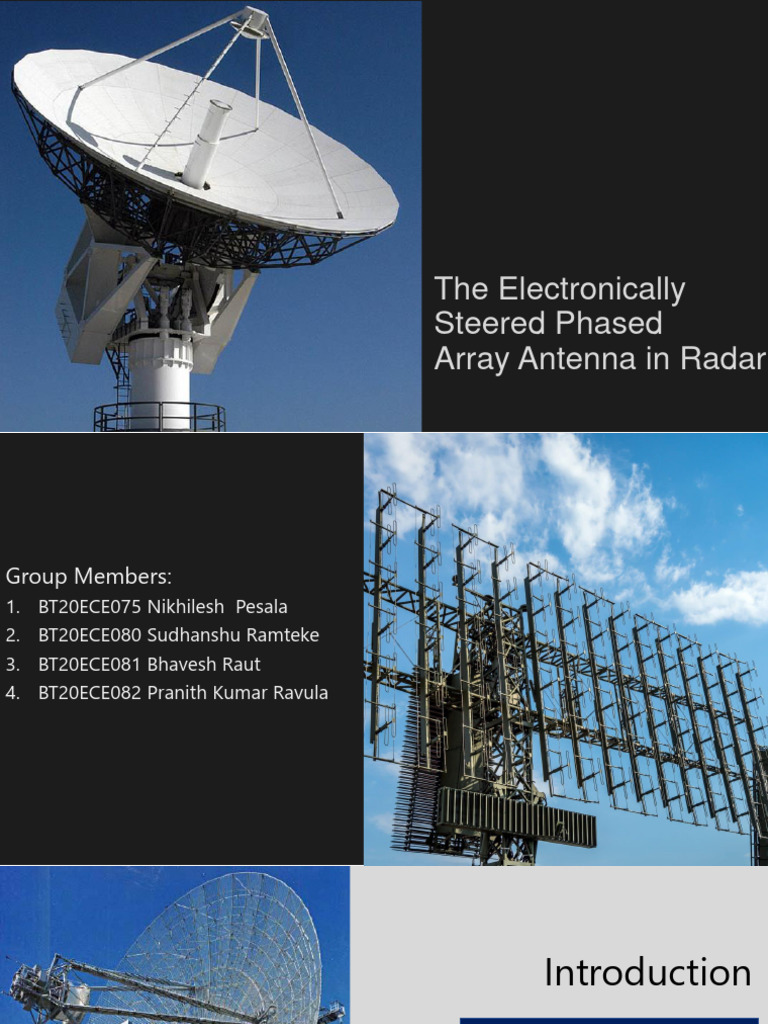 The Electronically Steered Phased Final | PDF | Antenna (Radio) | Radar