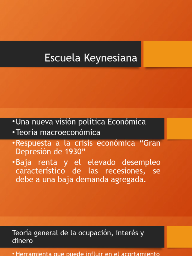 Escuela Keynesiana | PDF Escuela Keynesiana | PDF