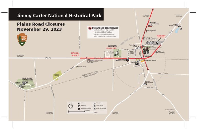 Jimmy Carter Park Map and Closures | PDF