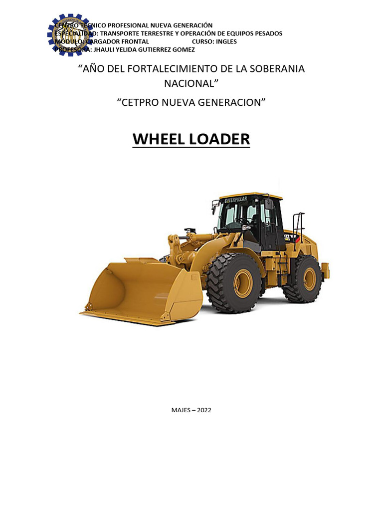 Partes de Cargador Frontal | PDF | Vehículo de motor | Vehículos