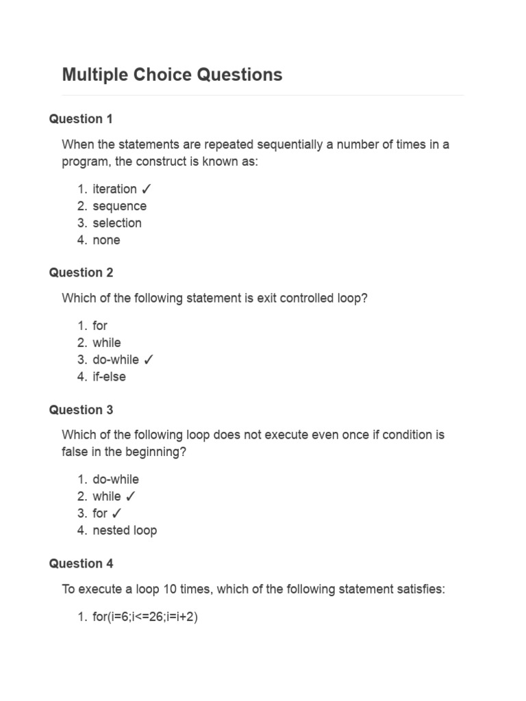 Iterative Constructs | Download Free PDF | Control Flow | Computer ... Iterative Constructs | Download Free PDF | Control Flow | Computer ...