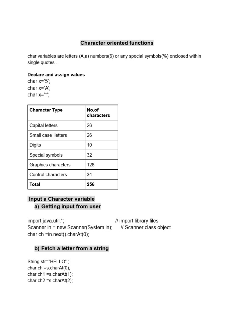 Character Functions | PDF | Boolean Data Type | Letter Case
