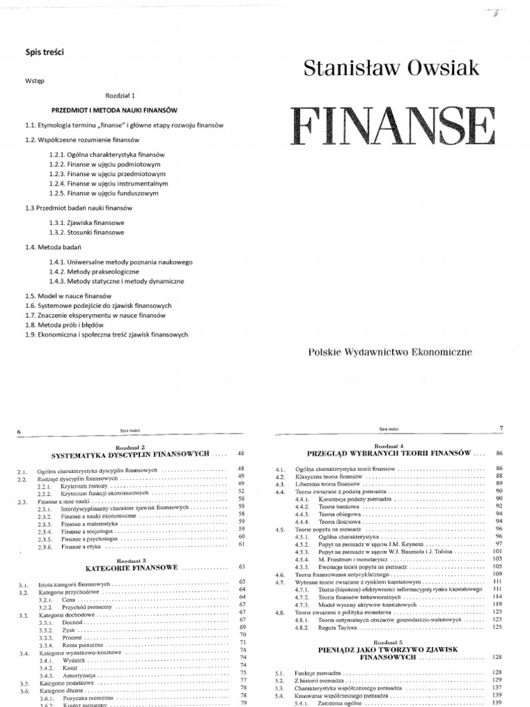 Owsiak S - Finanse | PDF
