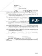 Sample Joint Affidavit of 2 Disinterested Person | PDF