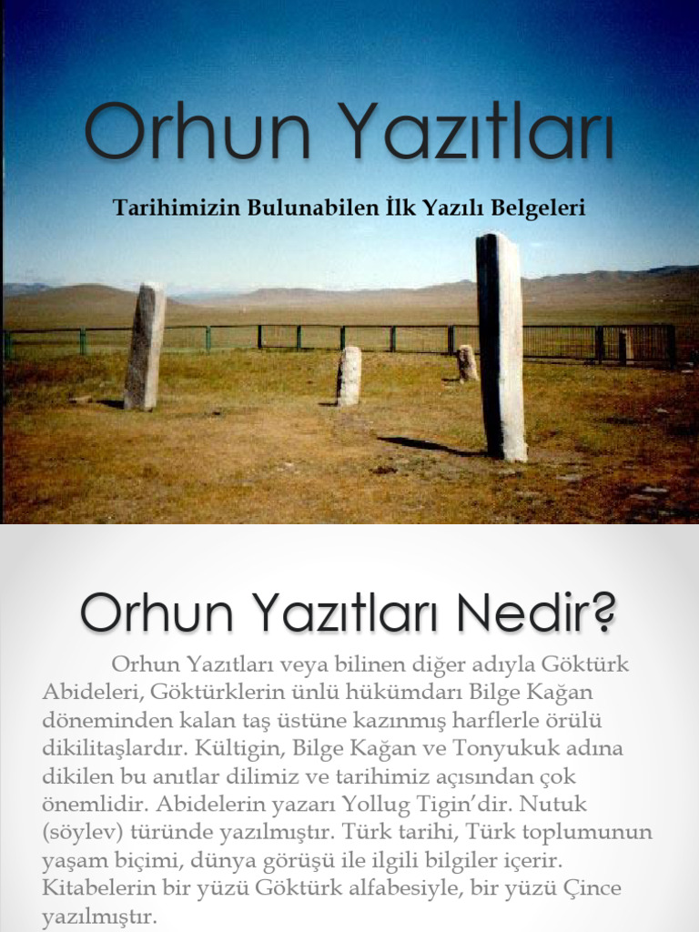 Orhun Yazıtları | PDF