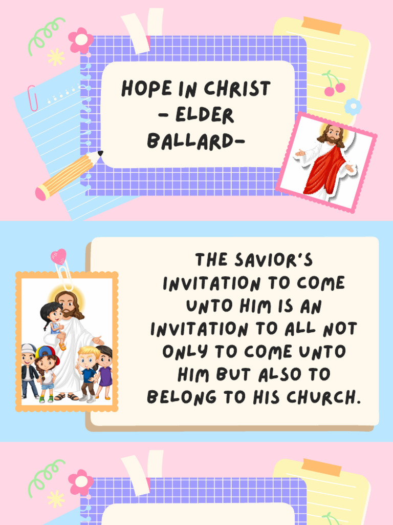 Hope in Christ Lesson Ballard | PDF