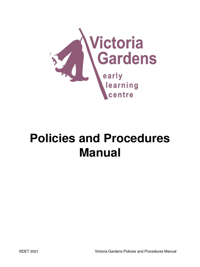 Victoria Gardens Policies and Procedures Manual v2 | PDF | Refrigerator ...