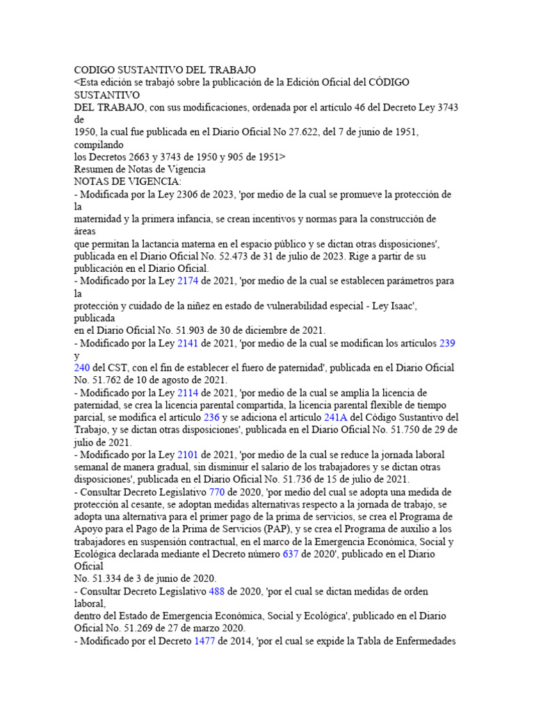 Actualizaciones al Código Laboral | PDF | Gobierno | Justicia