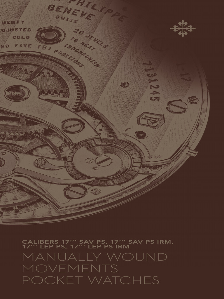 PatekPhilippe P2427 Manual Winding Pocket Watches | PDF | Watch